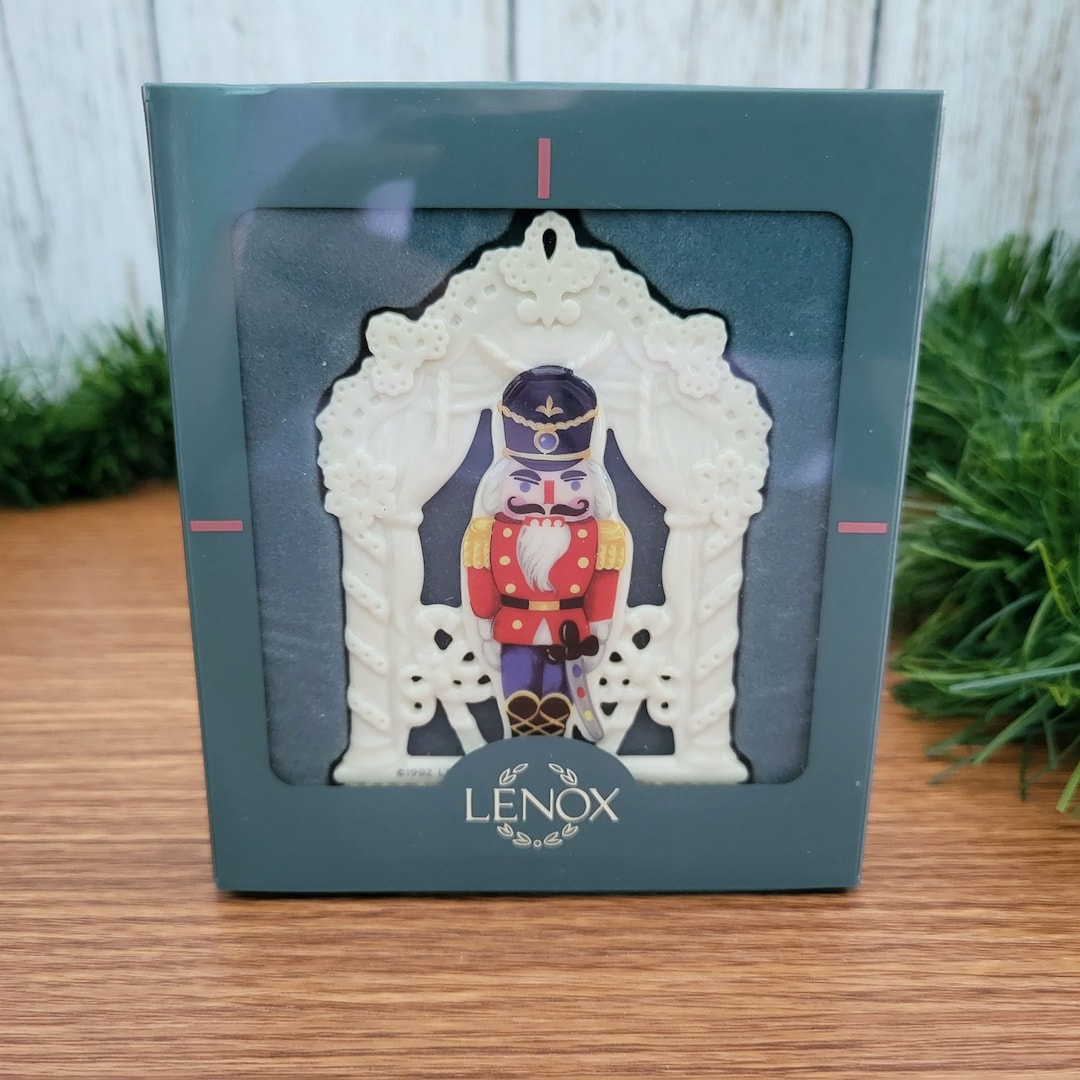 1992 Lenox Porcelain Nutcracker Holiday Ornament - Etsy