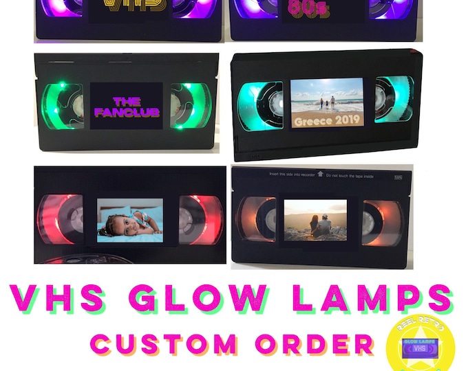Reel Retro Glow Lamps vhs lights by ReelRetroGlowLamps on Etsy