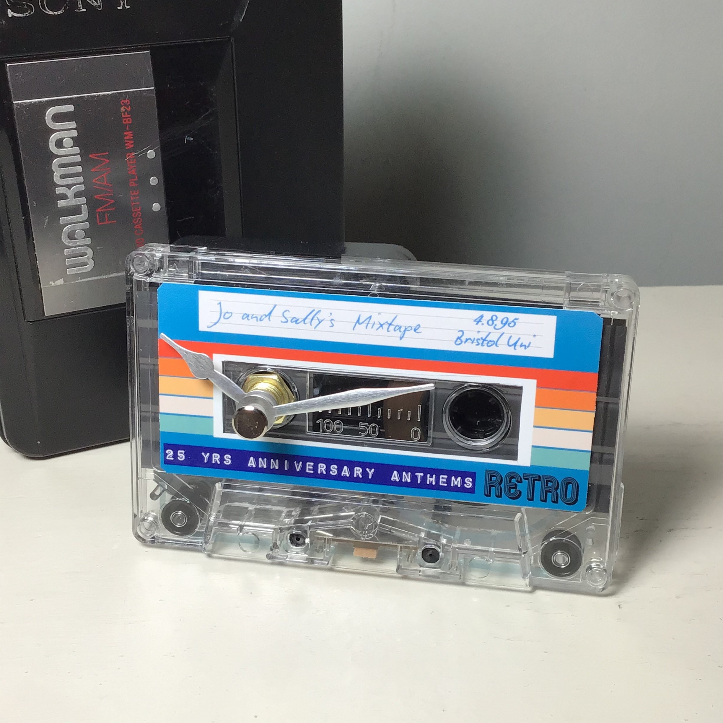 Personalised One Year Anniversary Gift for Boyfriend Retro Cassette ...