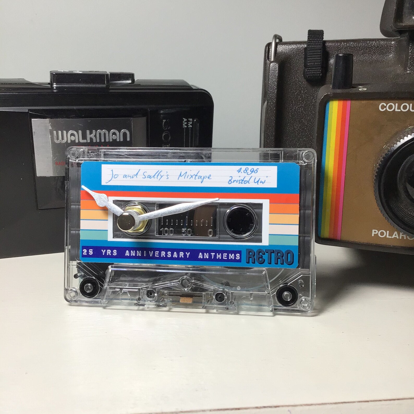 Personalised One Year Anniversary Gift for Boyfriend Retro Cassette ...
