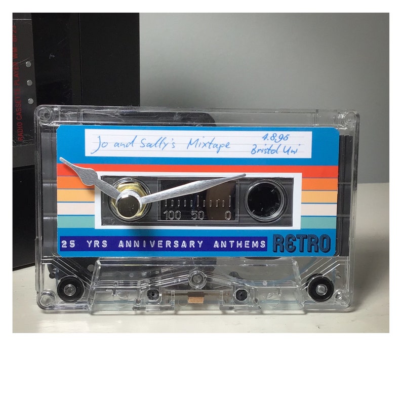 Personalised One Year Anniversary Gift for Boyfriend Retro Cassette ...
