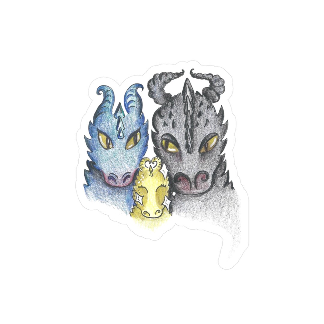 Empyrean Sticker Featuring Tairn, Sgael and Andarna - Etsy