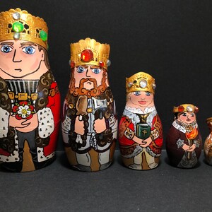 The Tudor Monarchy Nesting Dolls - Etsy