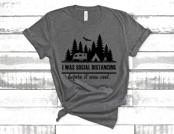 Social Distancing Graphic Tee 2020 Women's Clothing | Etsy