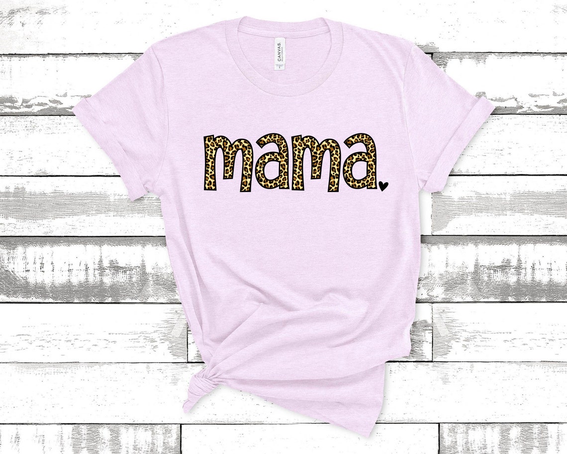 Mama Leopard T-shirt Leopard Graphic Tee Gift Birthday - Etsy