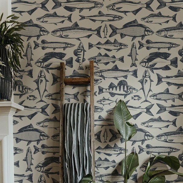 Fish Wallpaper - Etsy