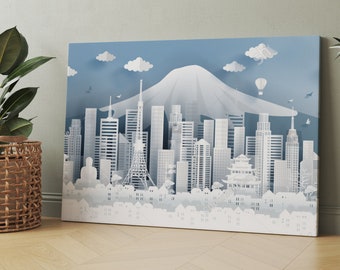 Tokyo Large Canvas Art - Etsy