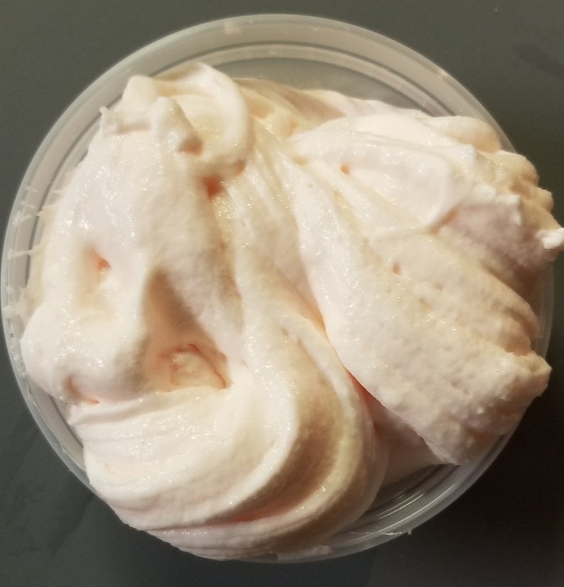 Peach Scented Peach Fluff Cloud Slime With FREE Pineapple Squishy Key ...