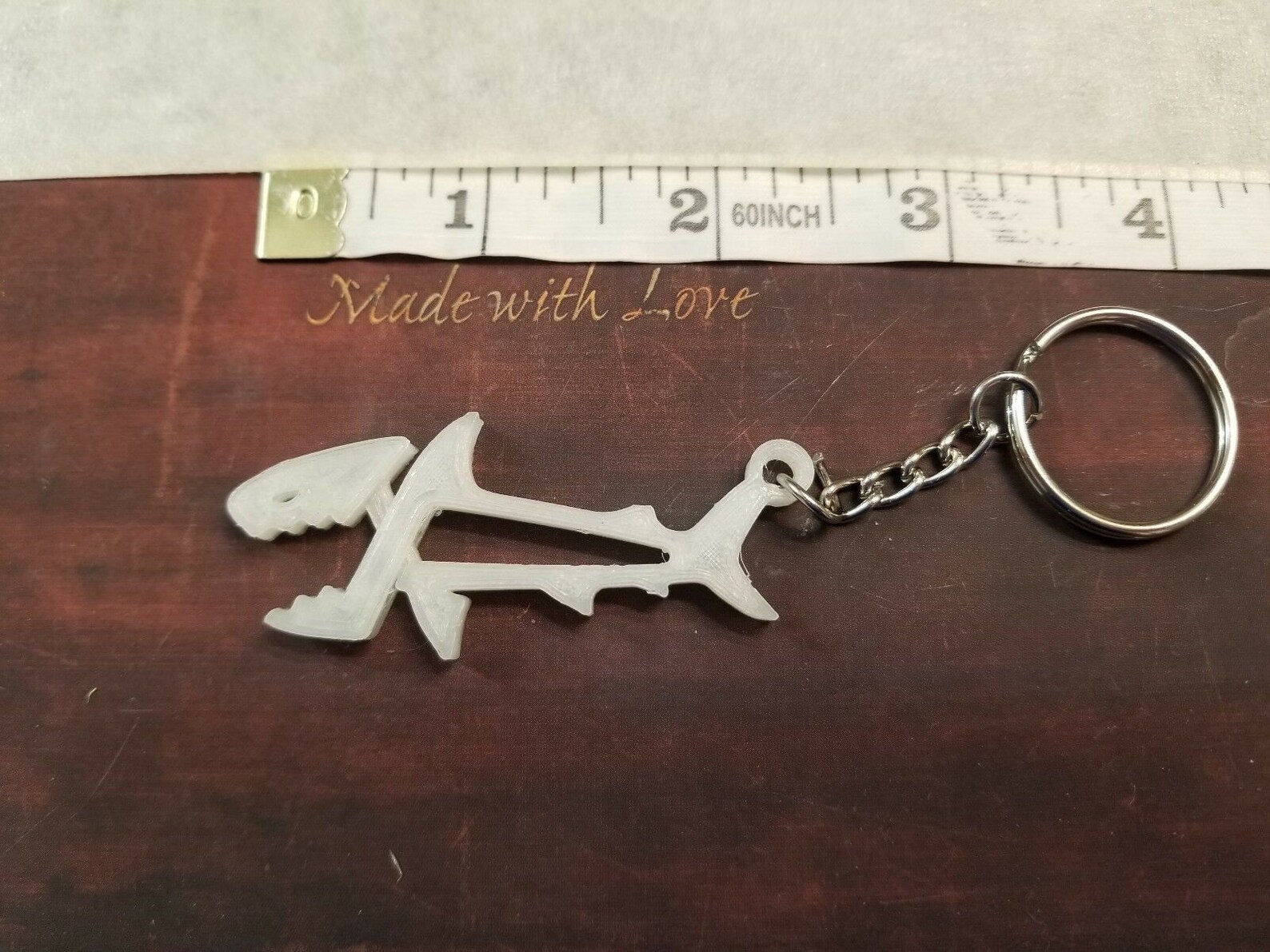 Shark Keychain in Glow in the Dark - Zipper Charm Shark for Men and ...