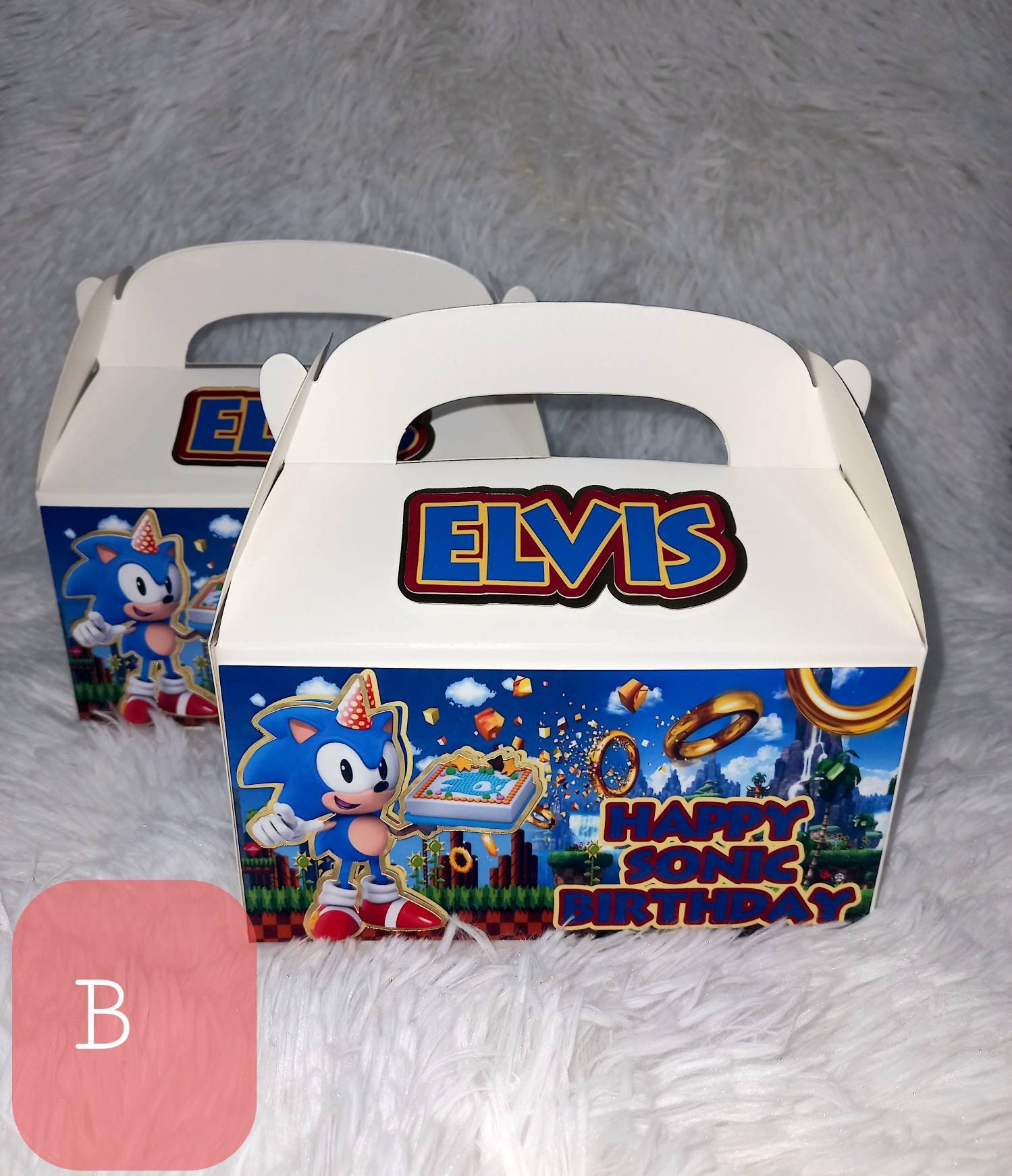 Sonic Gable Boxes; Sonic Birthday Decor - Etsy