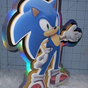 Sonic the Hedgehog Table Stand Decoration - Etsy