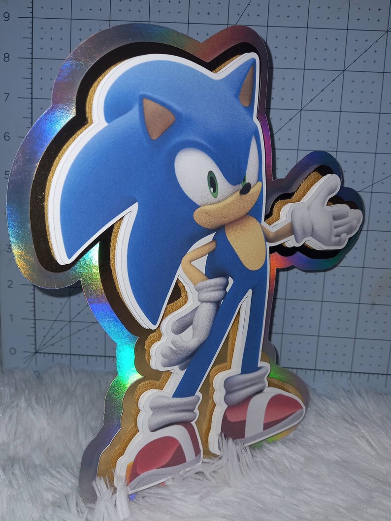 Sonic the Hedgehog Table Stand Decoration - Etsy