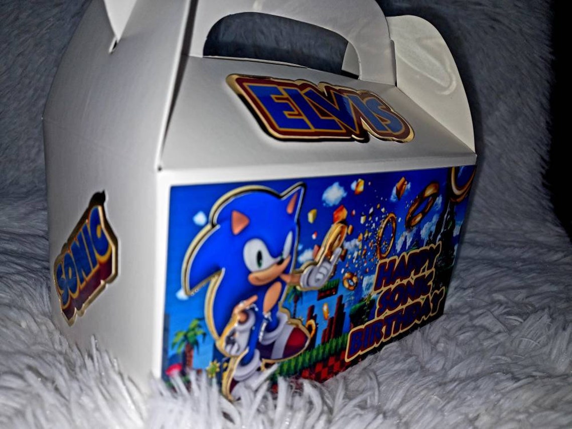 Sonic Gable Boxes Sonic Birthday Decor - Etsy