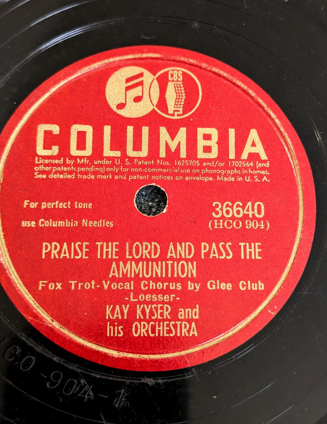 SALE 78 Rpm Record RARE PRAISE the Lord & Pass the Ammo Historical ...
