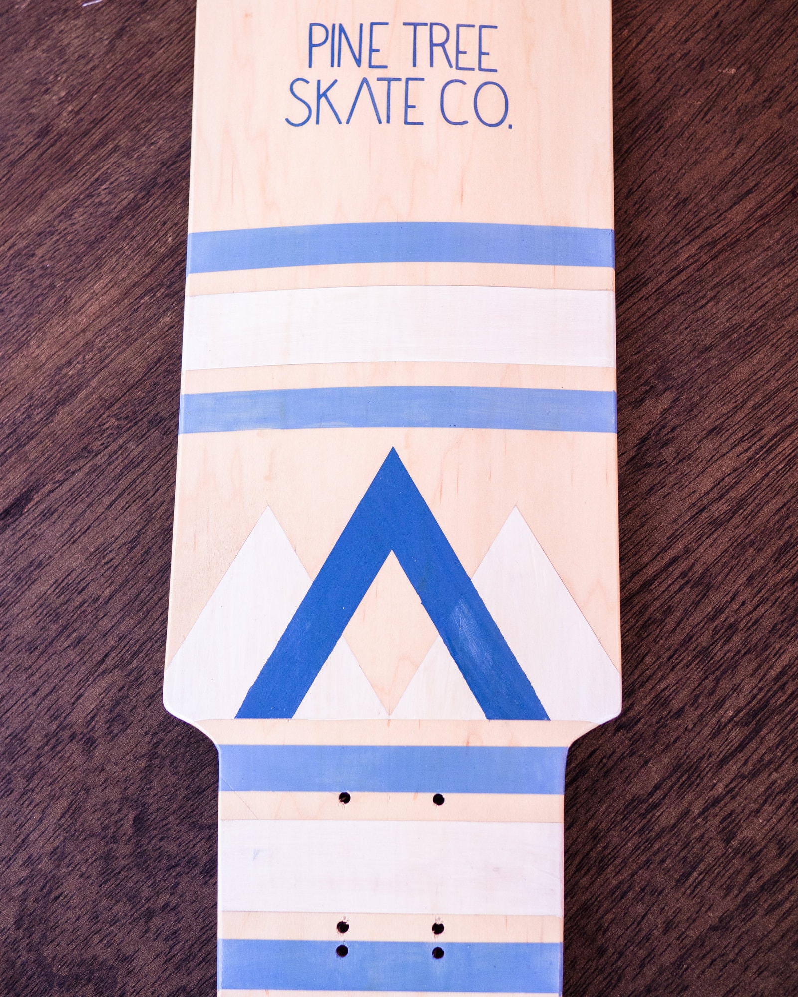 Handmade Skateboard Deck — Snowcap — Pine Tree Skate Co. - Etsy