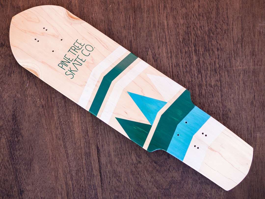 Handmade Skateboard Deck — Snow Pines — Pine Tree Skate Co. - Etsy UK