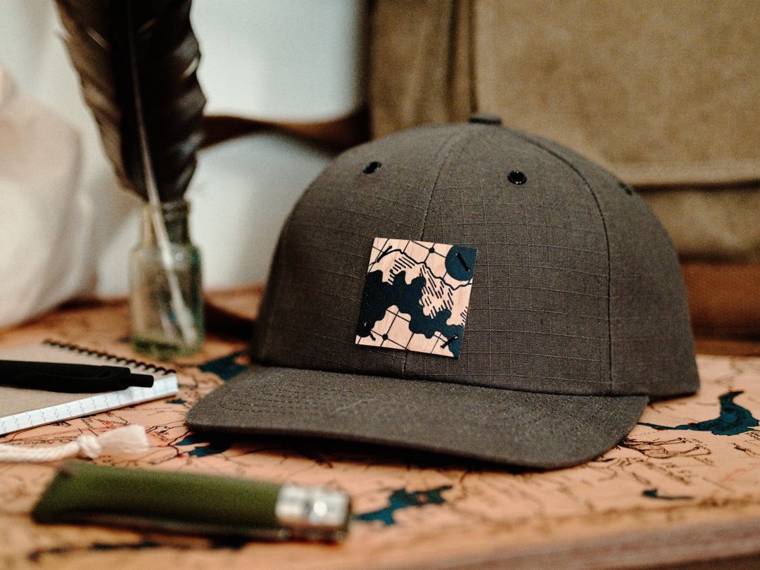 Hand Drawn Rip-stop Hat - Charted Moon - 1 of 1 - Etsy