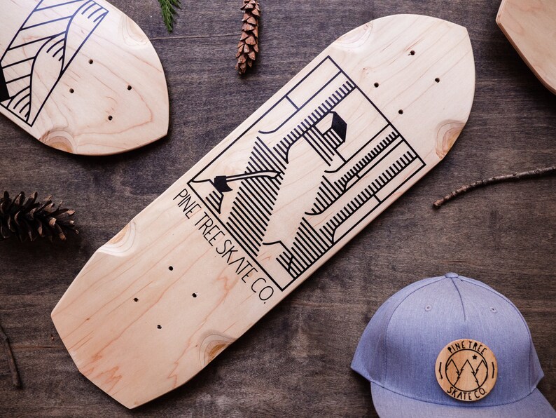 Handmade Cruiser Deck — Timber — Pine Tree Skate Co. - Etsy