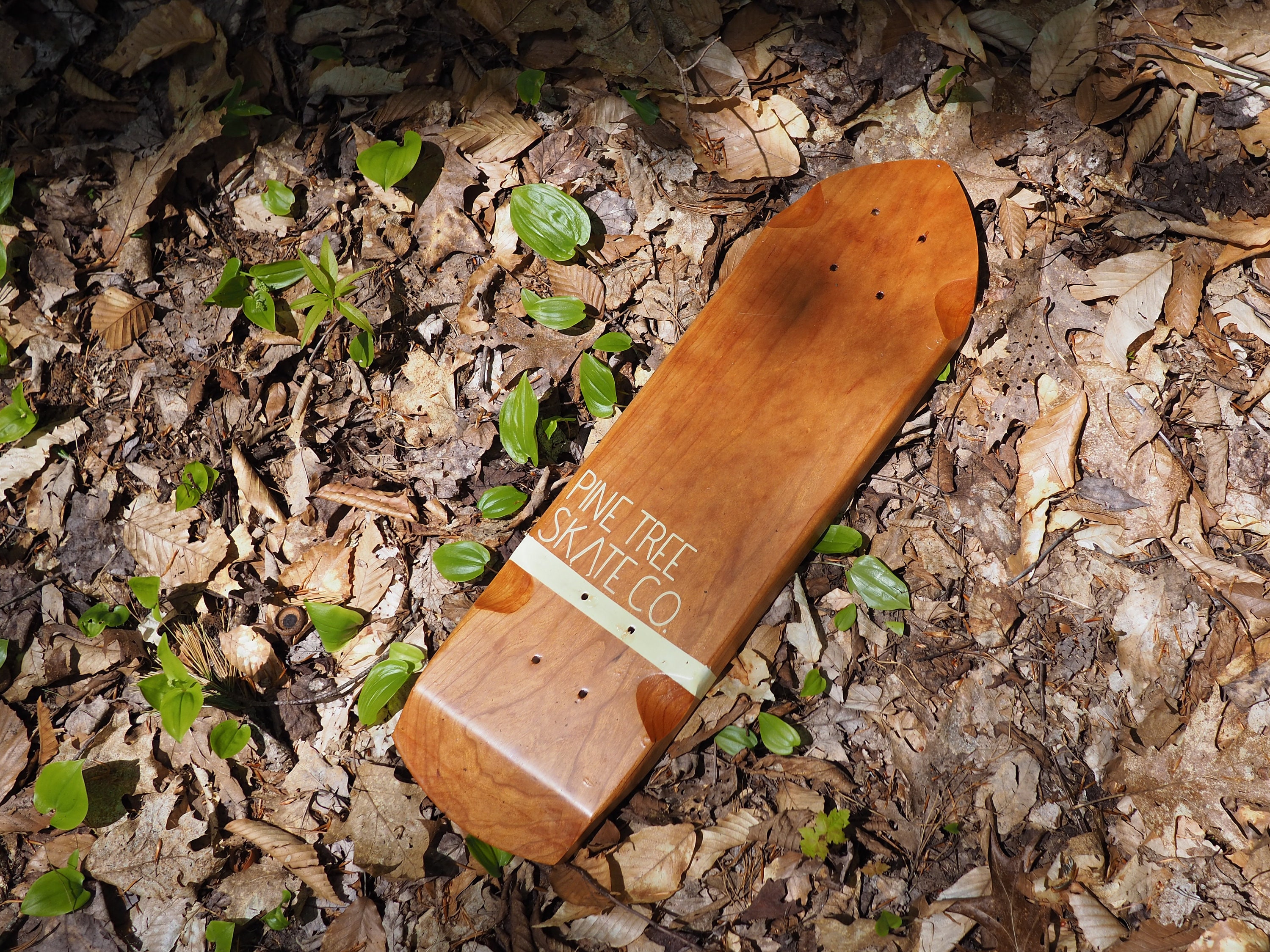 24" Handmade Cruiser Deck — Cherry — Solid Series — Pine Tree Skate Co ...