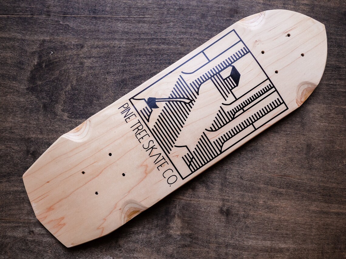 Handmade Cruiser Deck Timber Pine Tree Skate Co. - Etsy