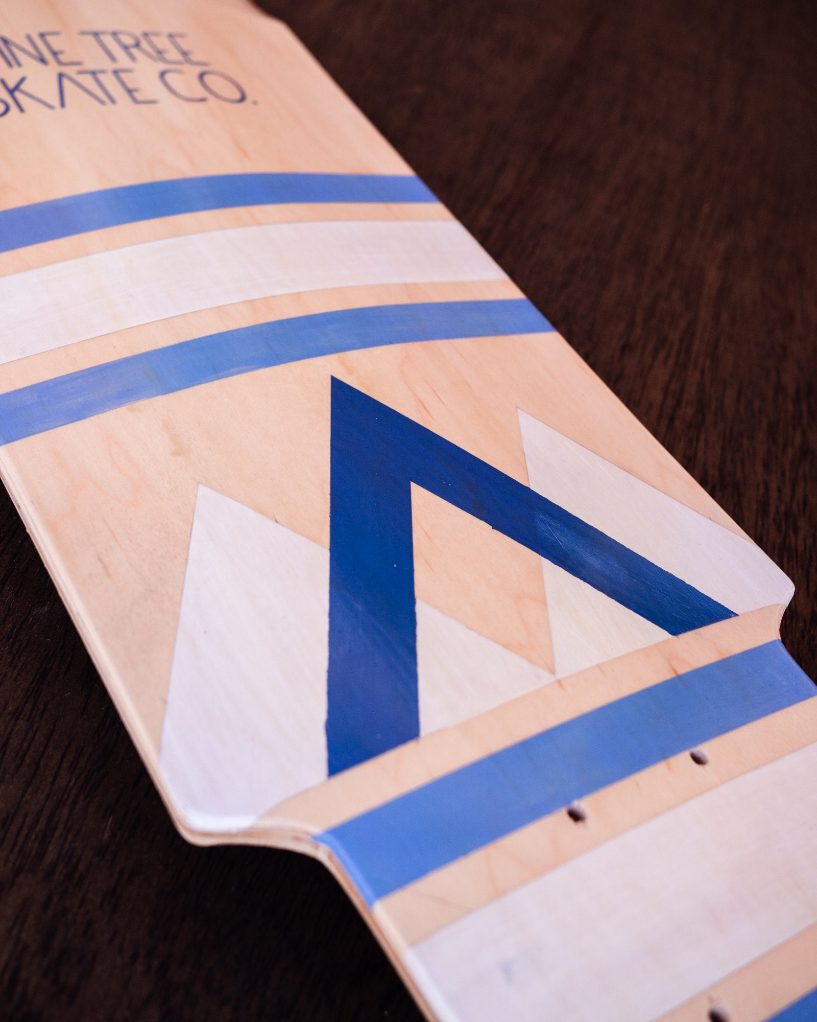 Handmade Skateboard Deck — Snowcap — Pine Tree Skate Co. - Etsy