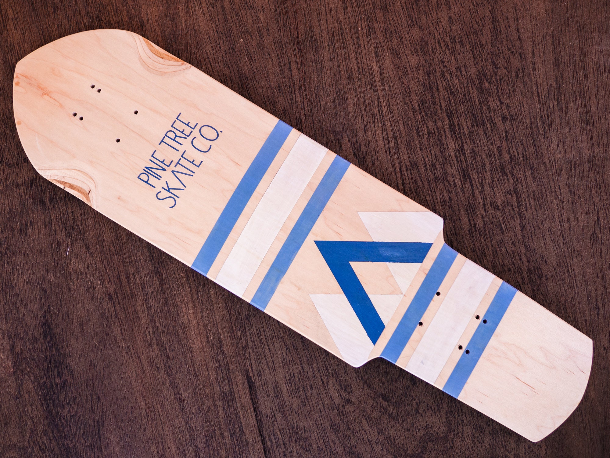 Handmade Skateboard Deck — Snowcap — Pine Tree Skate Co. - Etsy