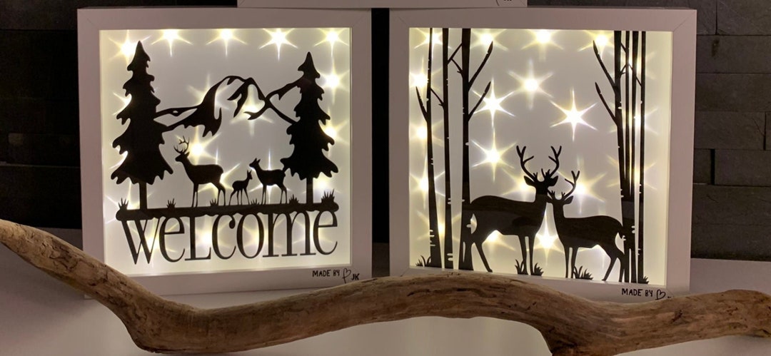 Light-up Frame RIBBA Lamp Illuminated Frame Picture Frame Home Welcome ...