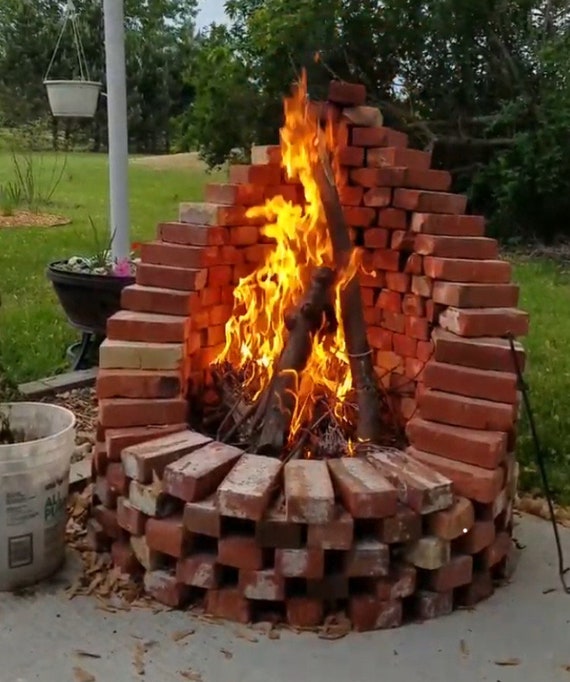 Outdoor Red Brick Fireplace Ideas