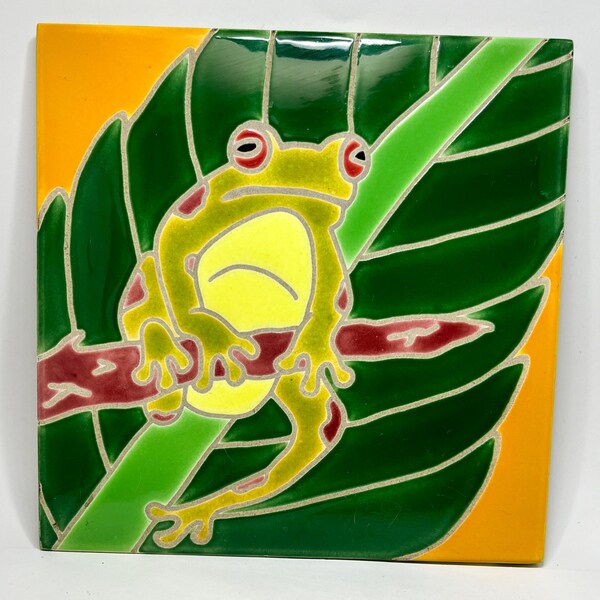 Frog Ceramic Tile - Etsy