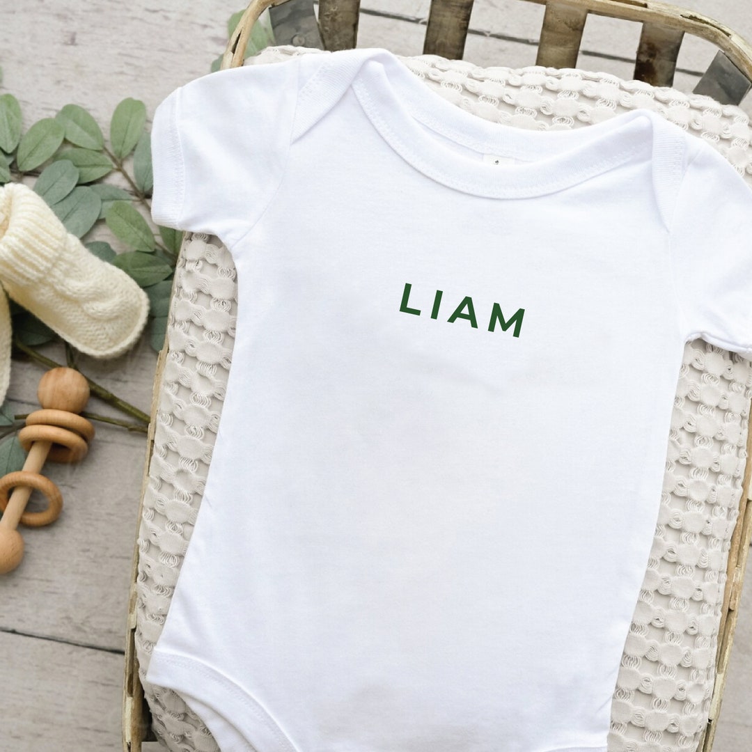 Embroidered Custom Baby Onesie: Personalized Monogram Bodysuit - Etsy
