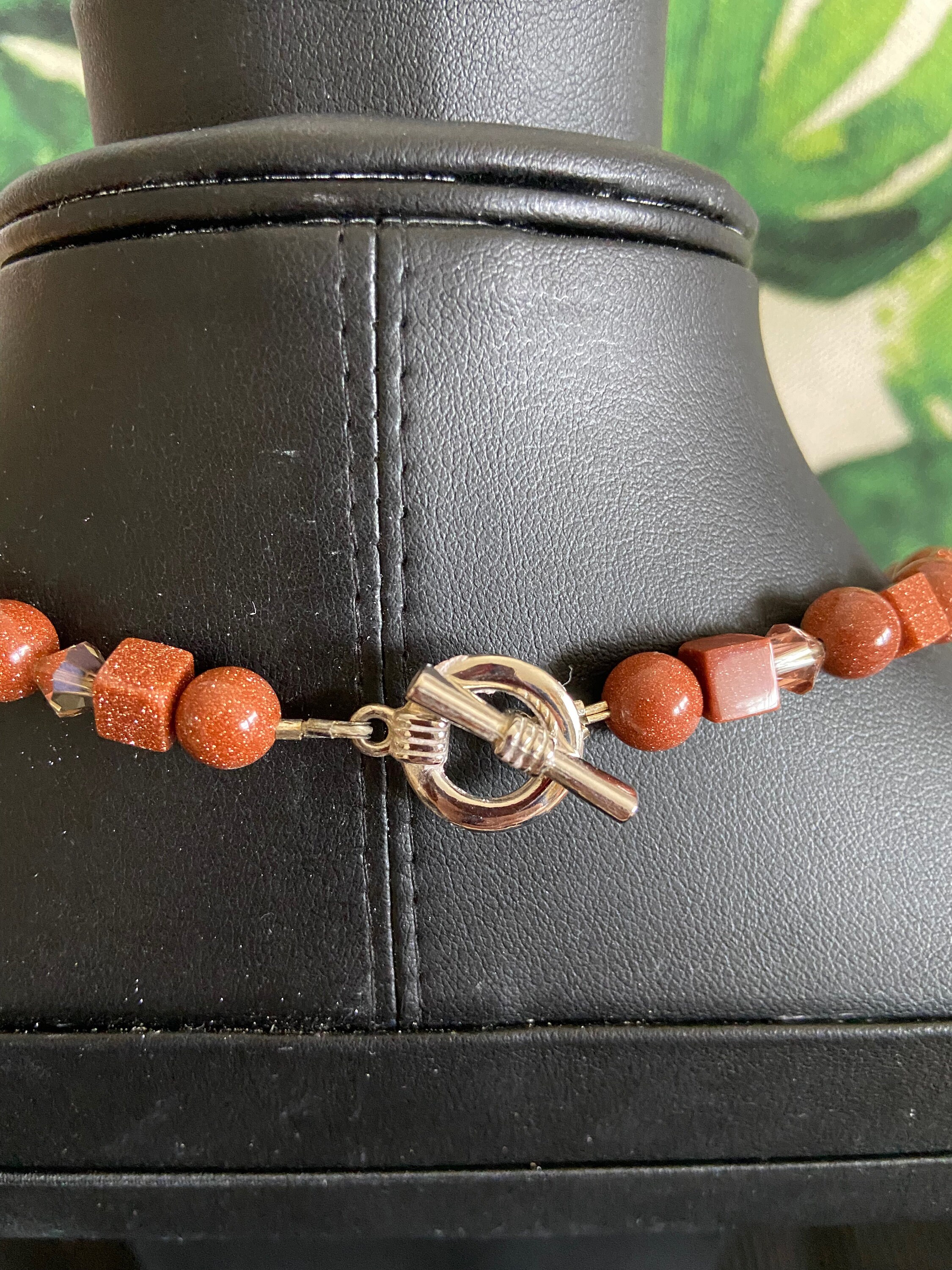 Goldstone Necklace With Matching Earrings, Gold Sandstone, Sandstone ...