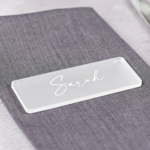 Acrylic Table Place Name, Wedding Table Décor, Personalised Place Card ...
