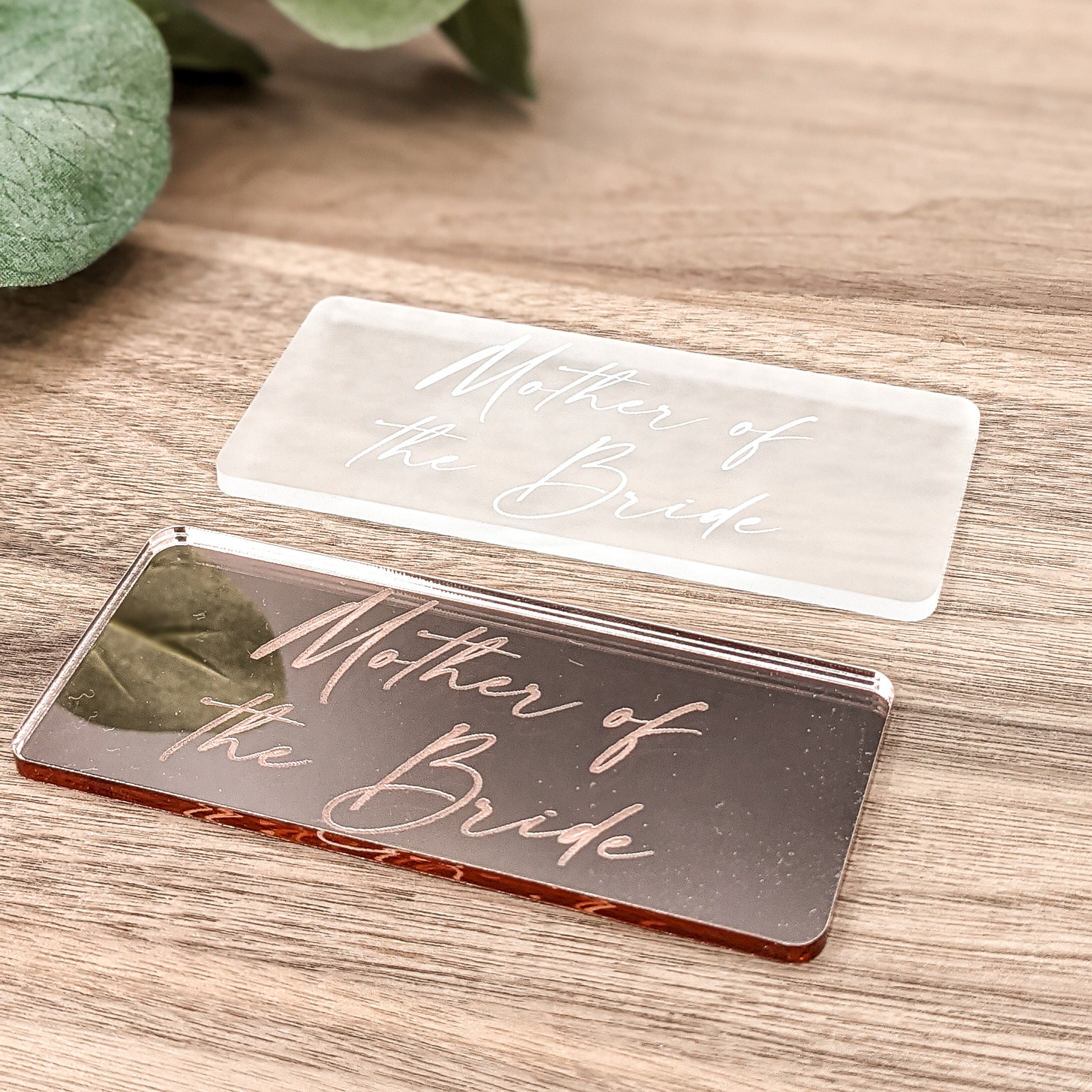 Acrylic Table Place Name Wedding Table Décor Double - Etsy UK