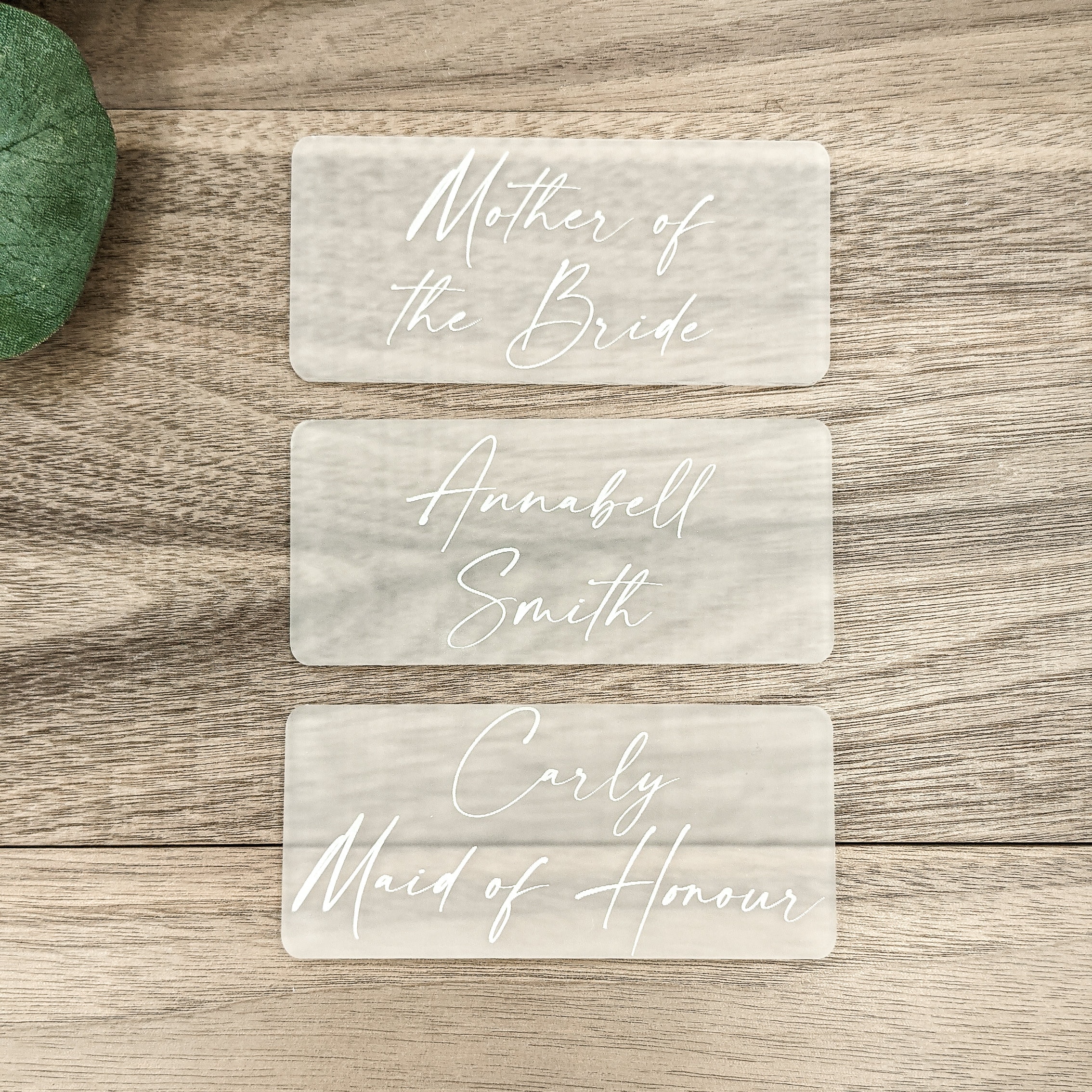 Acrylic Table Place Name Wedding Table Décor Double - Etsy UK