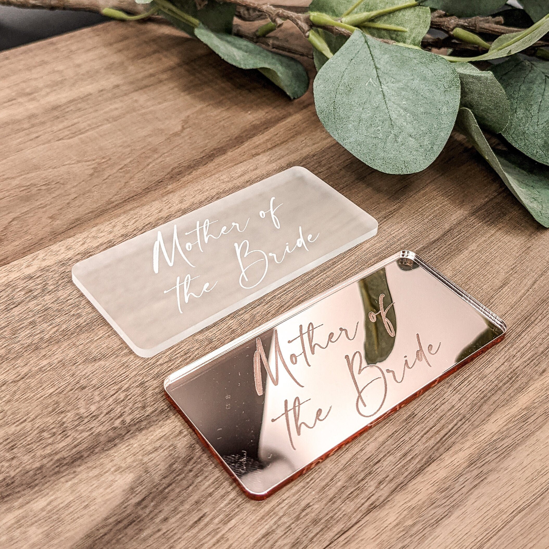 Acrylic Table Place Name Wedding Table Décor Double - Etsy UK