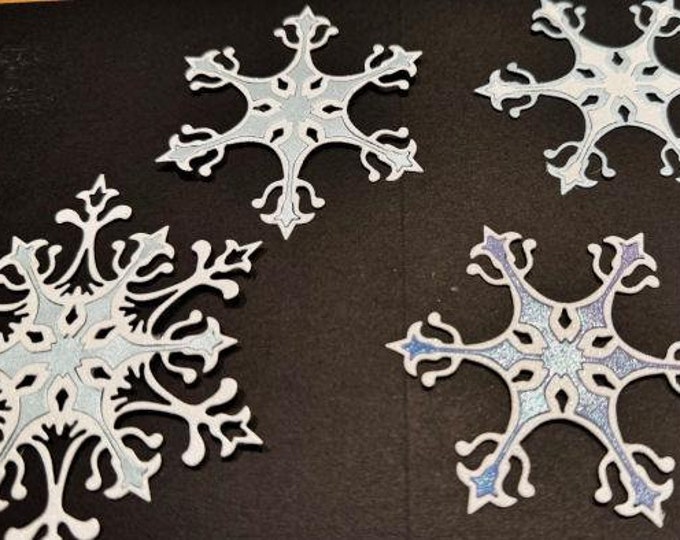 4 Sizzix / Holtz Stunning Snowflake Cutouts Free Shipping - Etsy