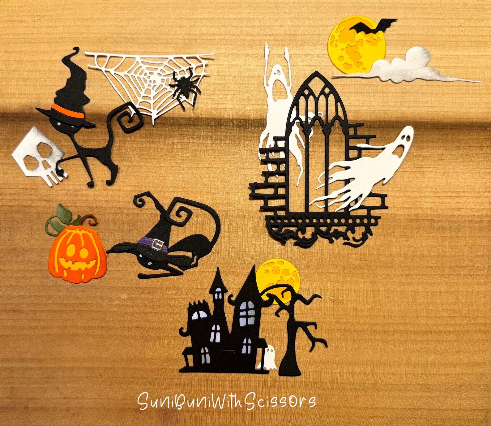 Halloween Variety Pack of 18 Cardstock Embellishments - Etsy