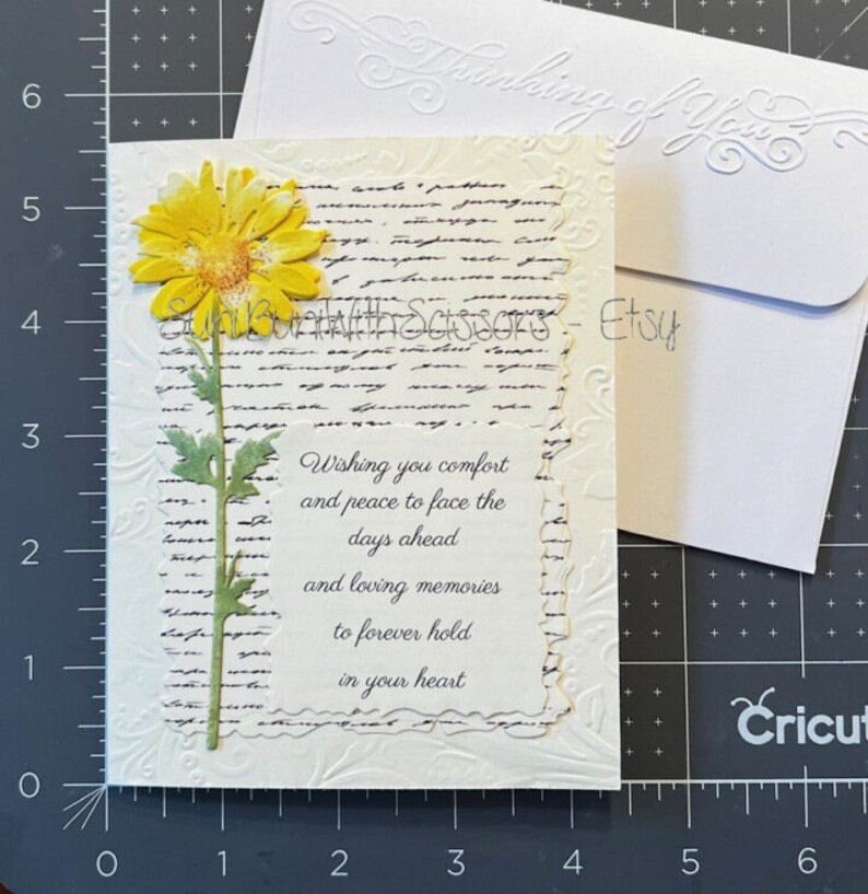 Sympathy Card - Daisy - Etsy