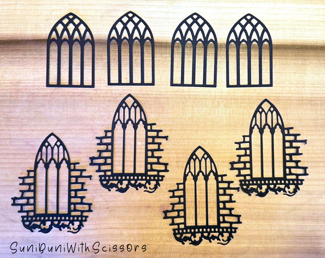 8 Gothic Window Cutouts - Etsy
