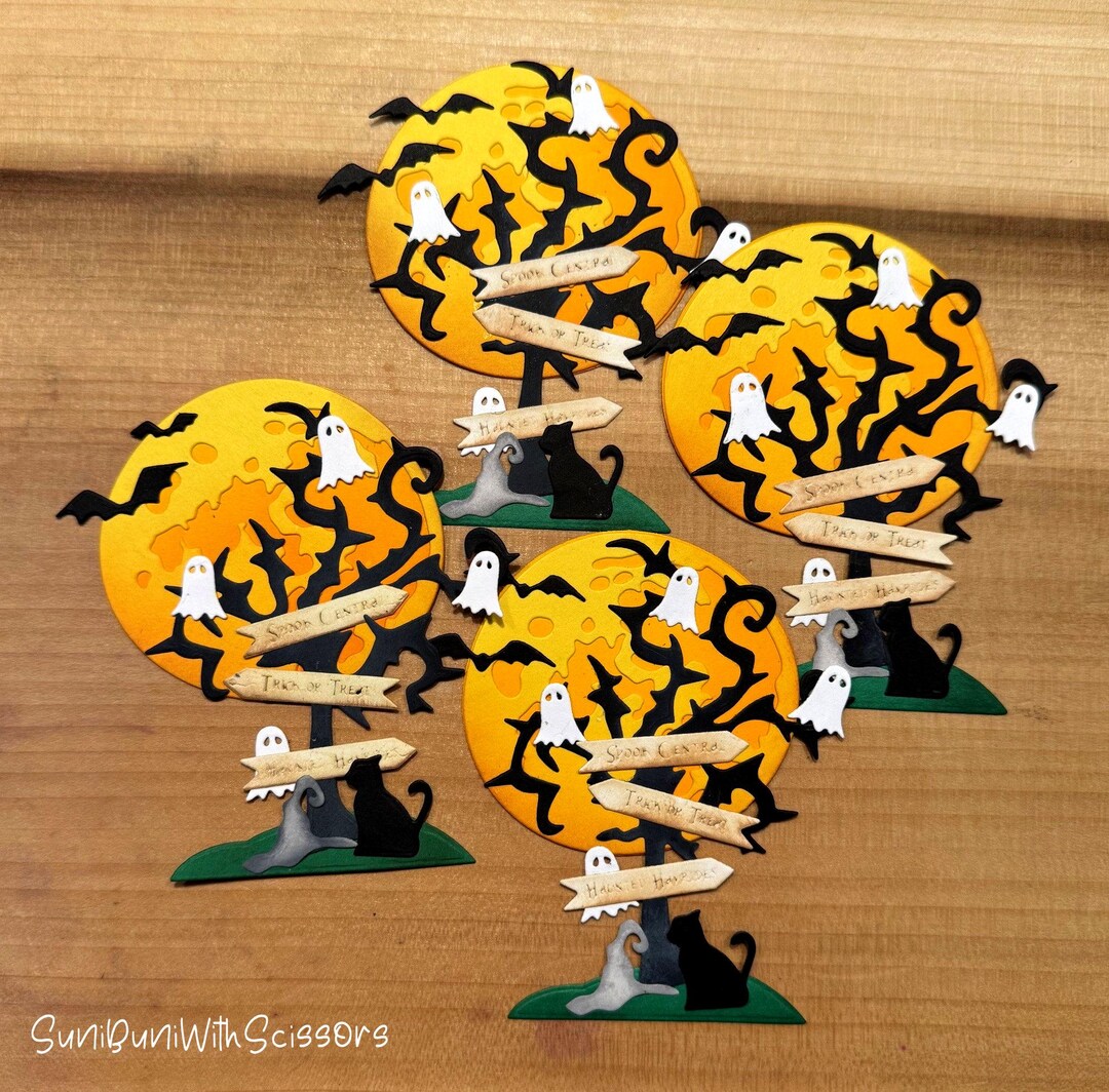 4 Ghost Trees for Halloween - Etsy
