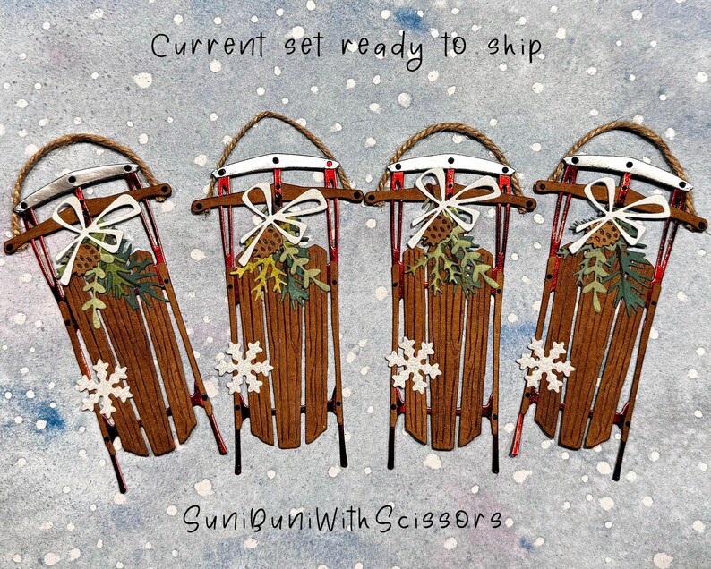 4 Holtz Vintage Sleds - Etsy