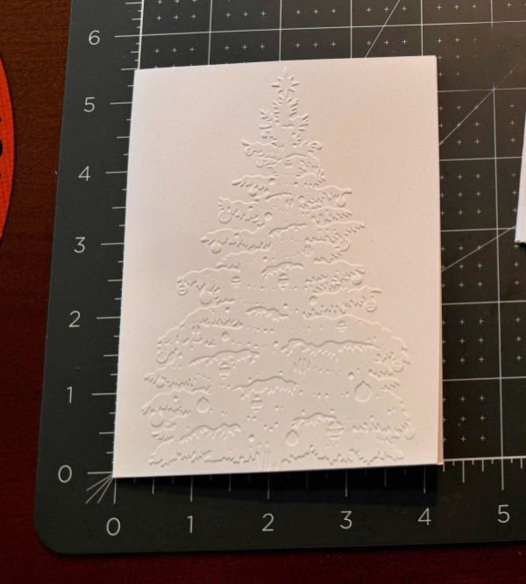 Set of 6 White Embossed Cards With Envelopes - Etsy