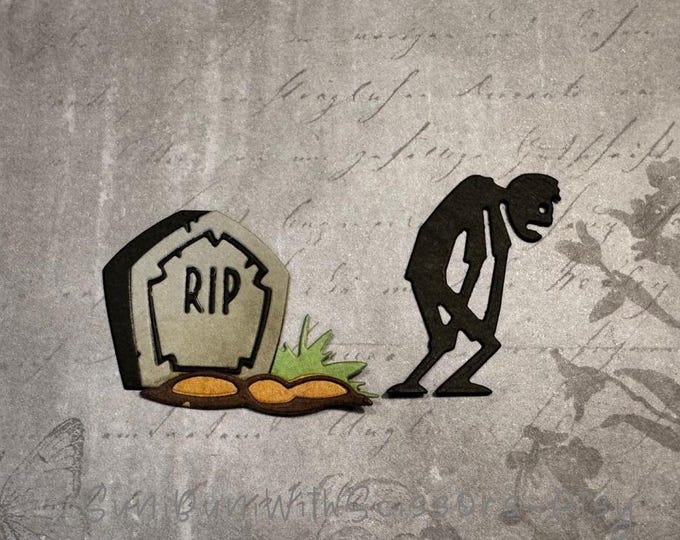 8 Gravestones and Zombies - Etsy