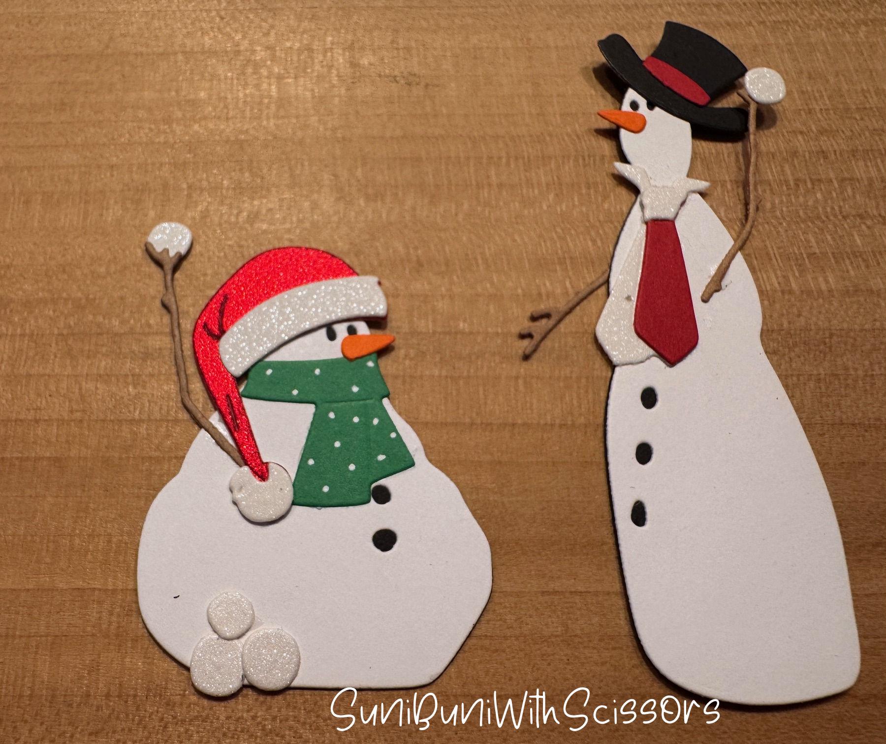 8 Snowmen Cutouts - Twig & Stump for Christmas - Etsy