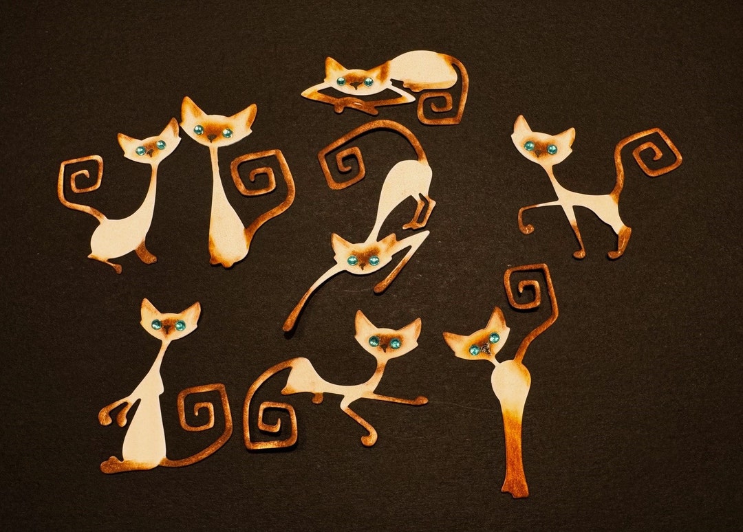 Die Cutouts of Cats Tim Holtz Mischievous Free Shipping - Etsy