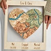 Personalised Map Location Key Holder for Wall, Custom Magnetic Key ...
