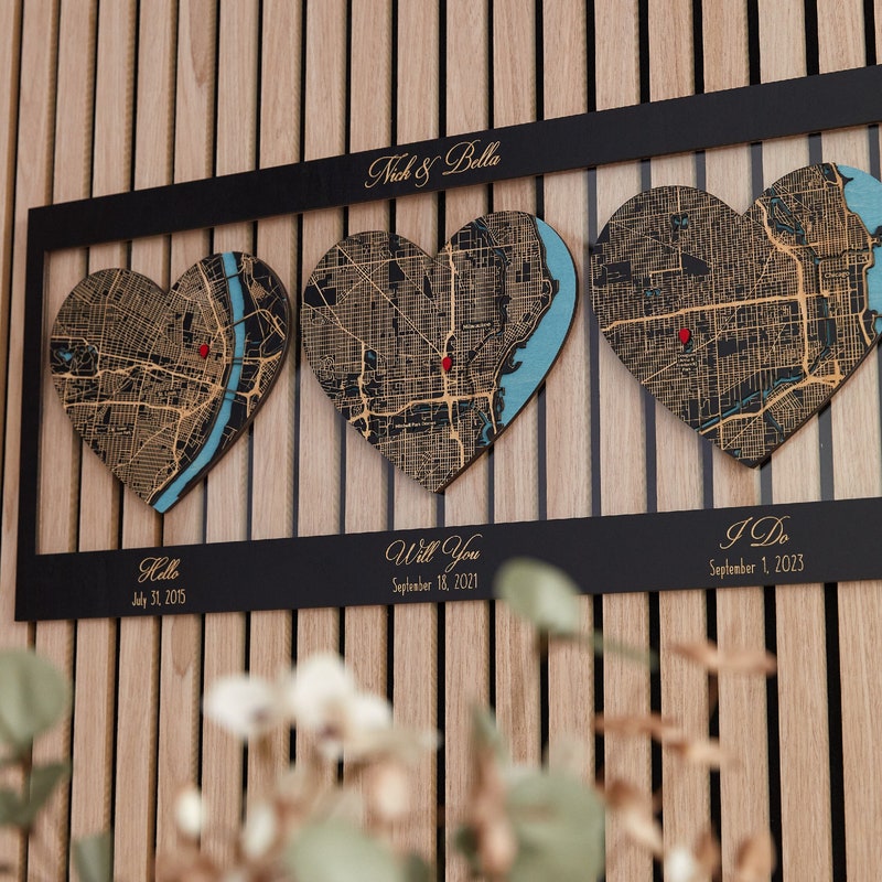 Personalized Map Art - Etsy