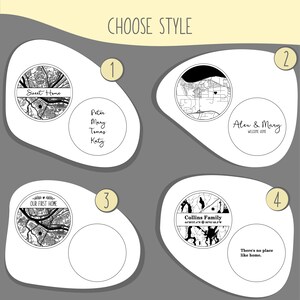 Our First Home Custom Wood Coasters Set, Custom Coordinates Wood Map ...