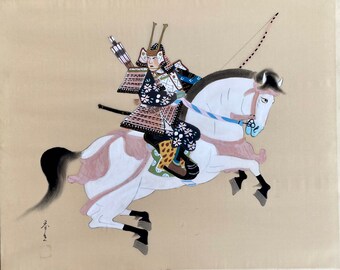 Samurai on Horse | Etsy