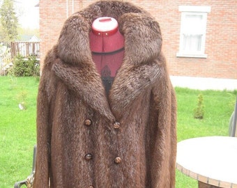 Beaver Fur Coat | Etsy